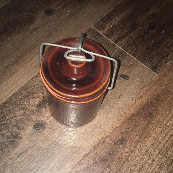 Accents | Vintage Crock With Clamp And Lid And Seal | Poshmark